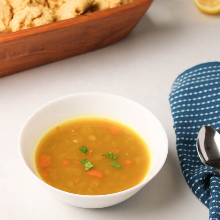 Easy Yellow Lentil Soup - The Leafy Table